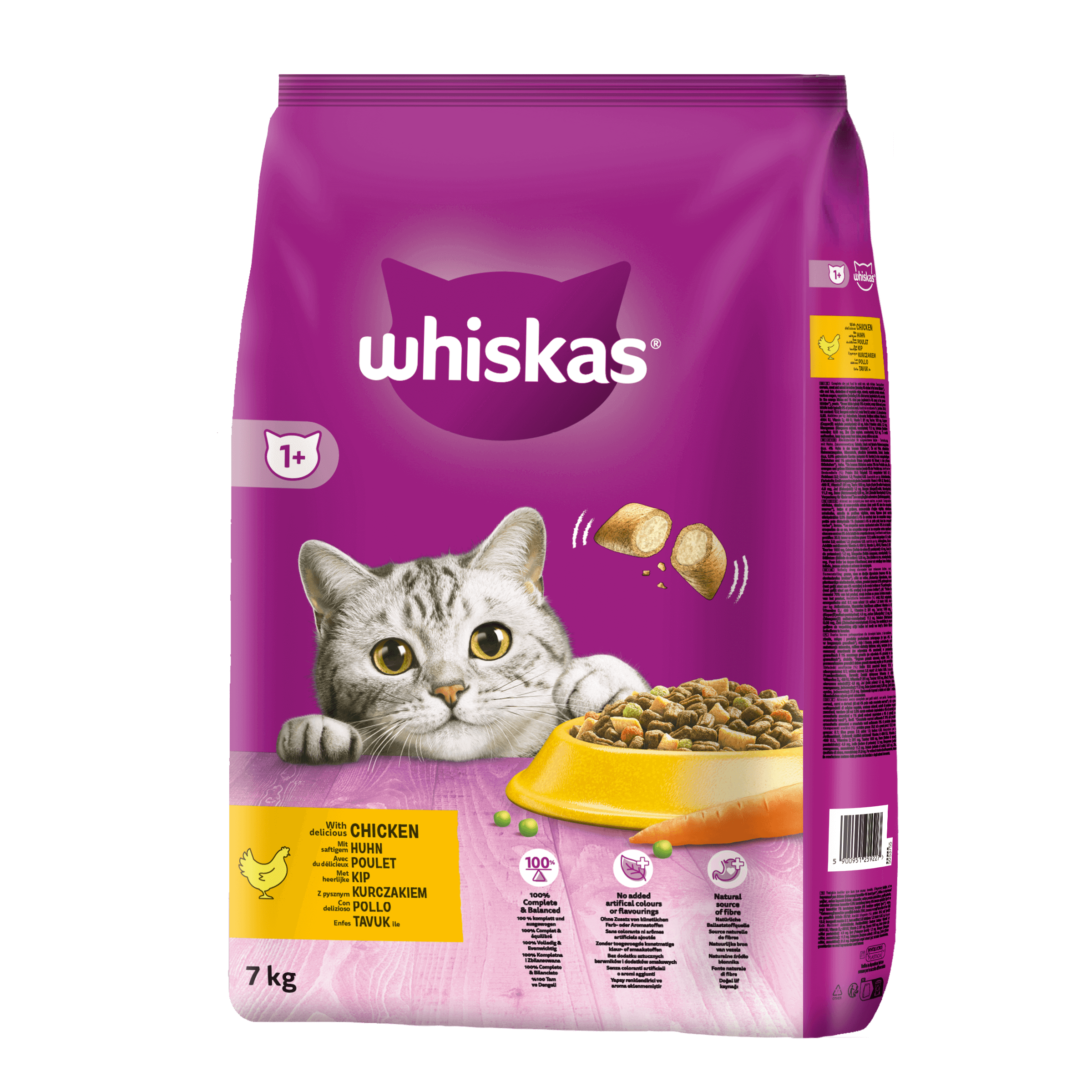 WHISKAS® Sec au Poulet 7kg